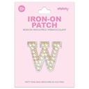 A Initial Confetti Sticker Patch